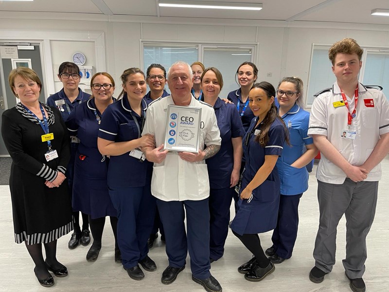 Heroic Mick wins CEO Award | University Hospitals of North Midlands