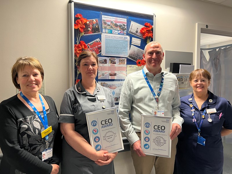 UHNM CEO Award Winners: Ward 222 (Respiratory) and the UHNM Armed ...