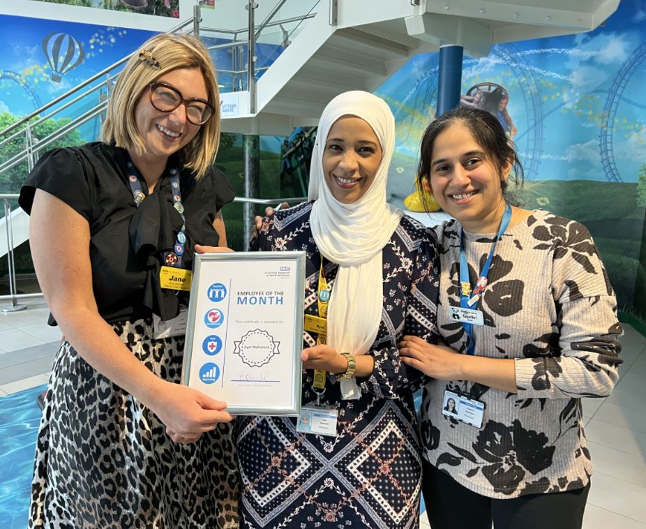 UHNM Employee of the Month Award Winner: Dr Ayat Mohamed | University ...